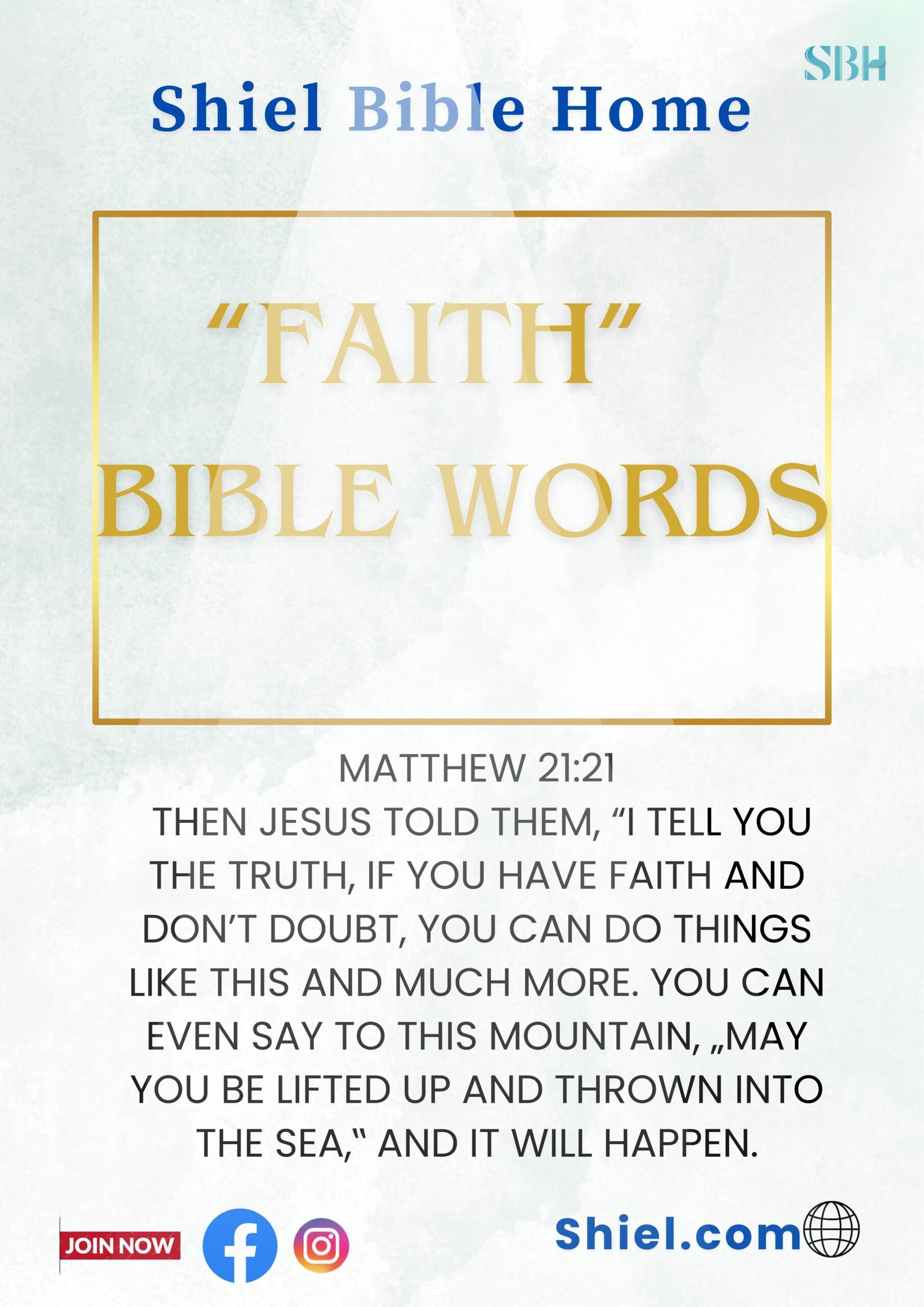 Faith bible word | definition | meaning | Shiel bible home